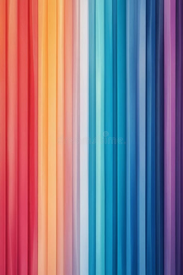 Vibrant Vertical Stripes in a Gradient of Colors Create an Abstract ...