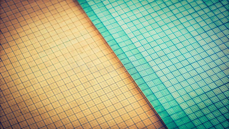 Vibrant Vintage Graph Paper Set Four Colors for Architectural ...