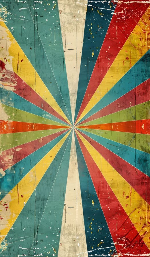 Vintage Rainbow Sunburst Background Ai Generated Stock Photos - Free ...