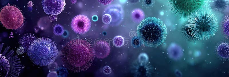 Colorful Animation of Resistant Bacteria in a Clean Clinical Background ...
