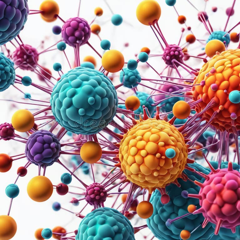 A Vibrant Visual Exploration of Cellular Architecture Delving into the ...