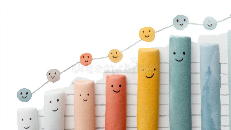 A Vibrant Visual Representation of Growth and Success. Colorful Bar ...