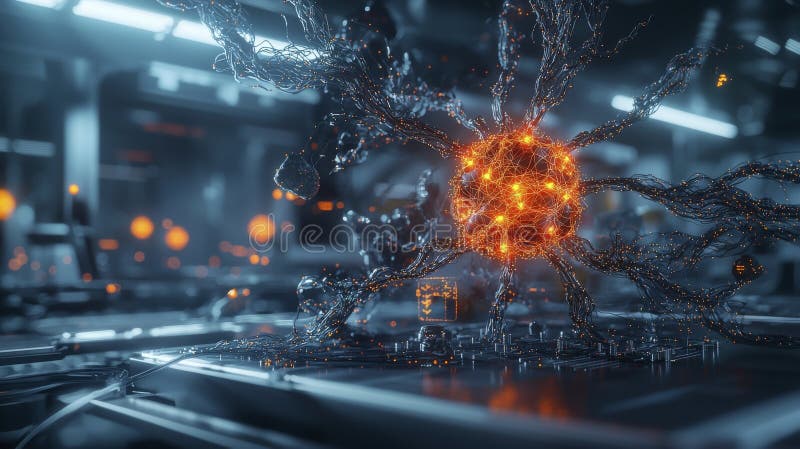 Ai Technology Revolutionizing Human Interaction Futuristic Lab Digital ...