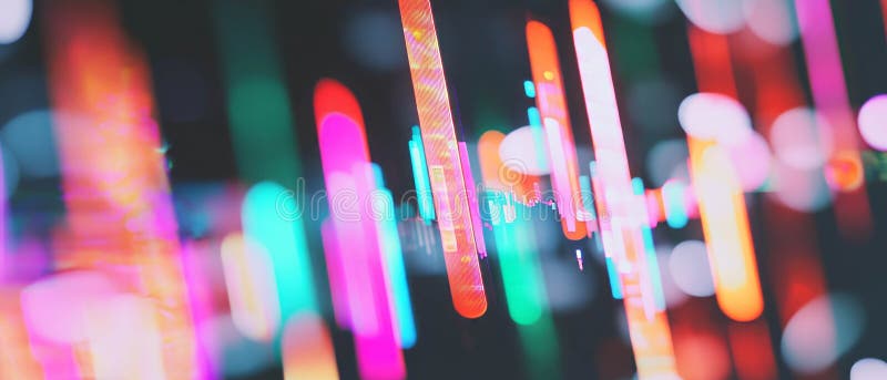 Vibrant Visualization of Financial Trends through Abstract 3D ...