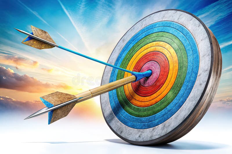 A Colorful Collage of Miniature Arrows Aiming at Targets Inspiration ...
