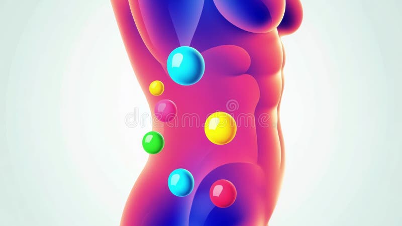 With Vibrant Visuals the Animation Depicts the Gradual Decrease of Body ...