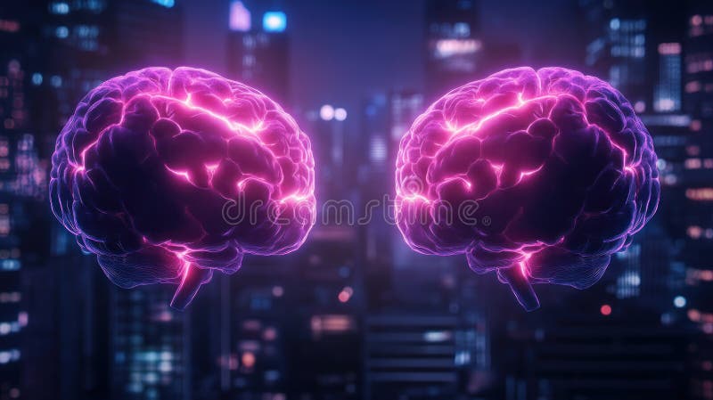 Vibrant Visuals of Cognition-focused Therapy Glowing Pathways ...