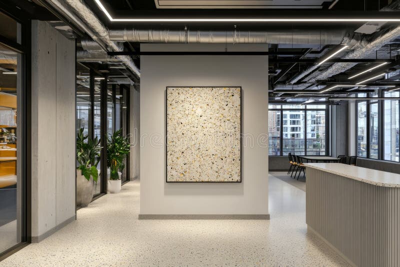 Vibrant Visuals of a Corporate Logo Mockup are Presented on a White ...