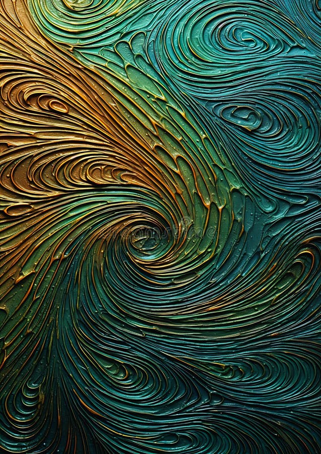 Vibrant Vortex: an Abstract Exploration of Multidimensional Wax Stock ...