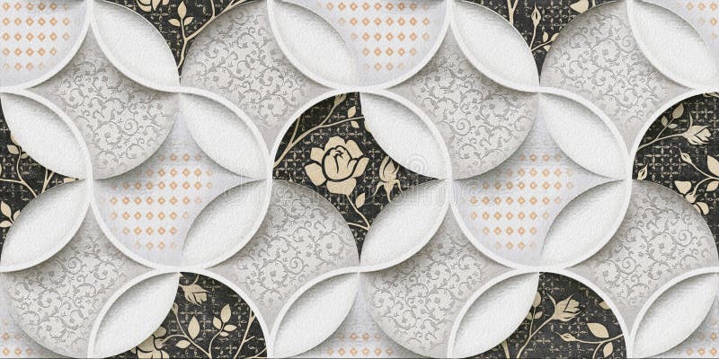 Vibrant Wallpaper Featuring a Delicate Flower Pattern on a Bright White ...