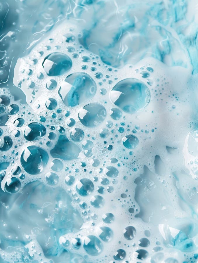 Effective Washing Powder Bubbles in Water Showcasing Cleanliness and ...