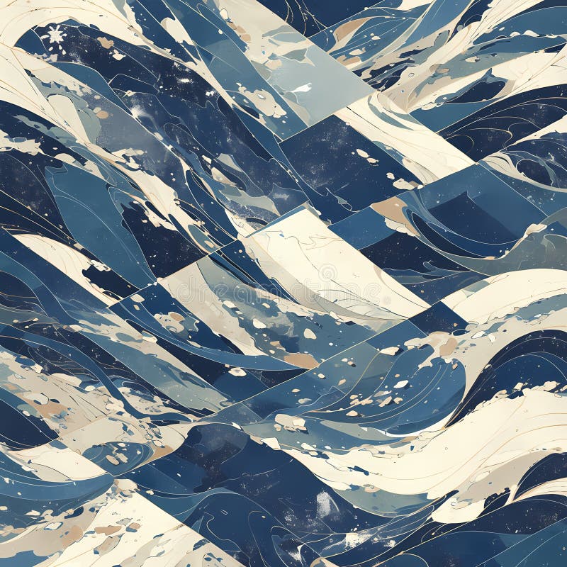 Vibrant Water Abstract Art stock illustration. Illustration of decor ...