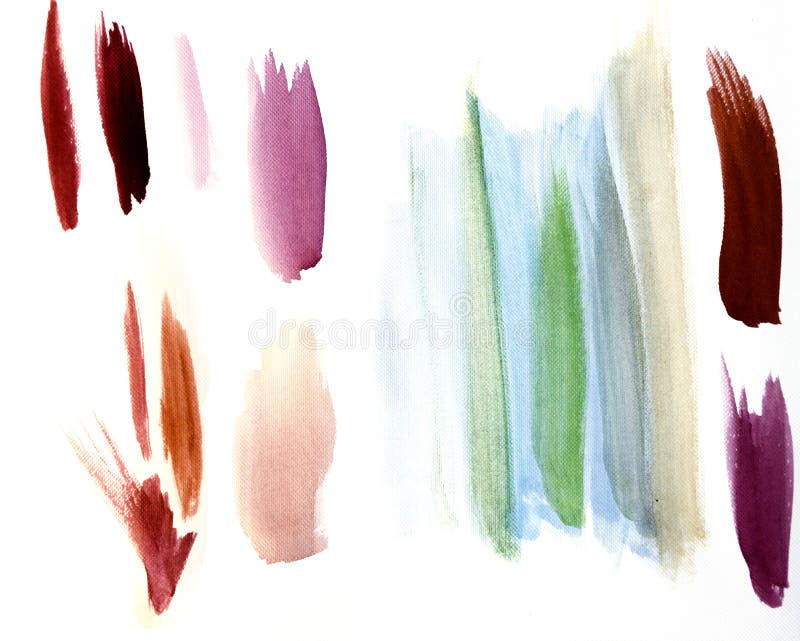 Vibrant Water Color Strokes Stock Photo - Image of objects, textures ...