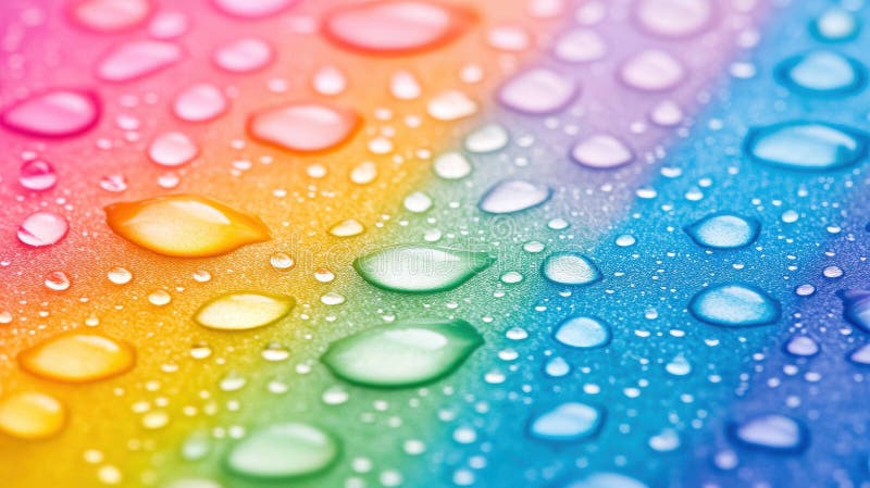 Vibrant Water Droplets Create a Mesmerizing Abstract Backdrop, Perfect ...