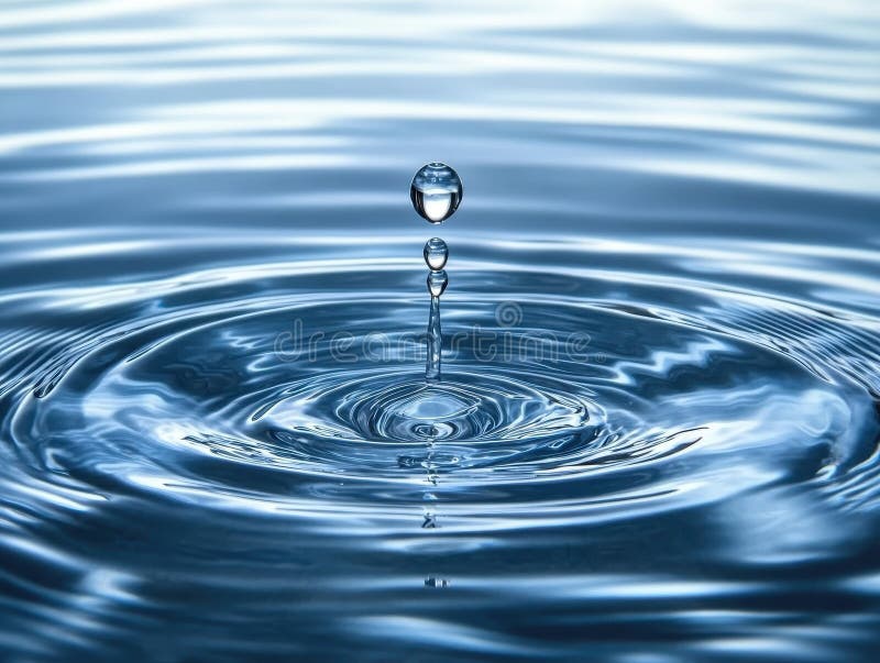 Vibrant Water Droplets Reflecting Multicolor Light Ripple Effects Stock ...