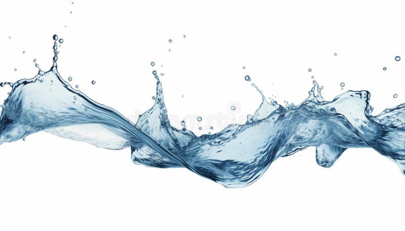 Vibrant Water Splash with Dynamic Movement and Droplets Isolated on ...