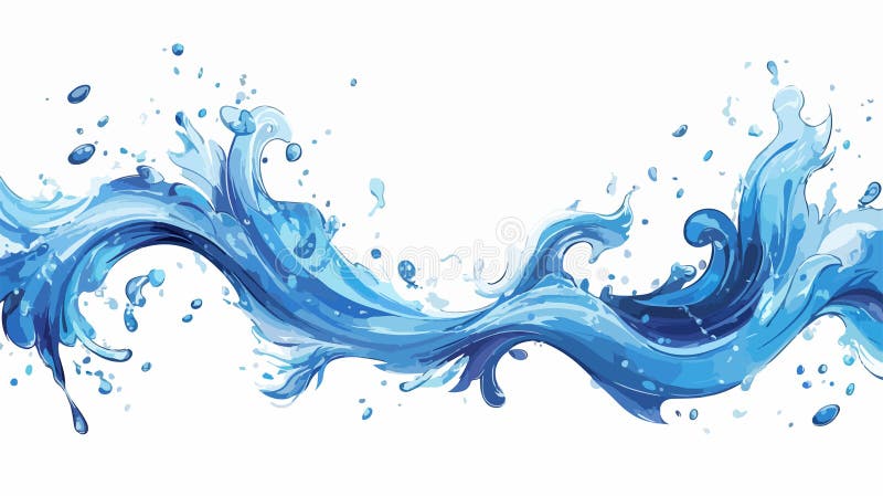 Water Splash Vector Illustration