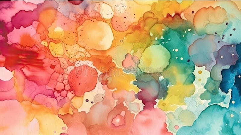 Vibrant Watercolor Background for Invitations and Posters. Stock ...