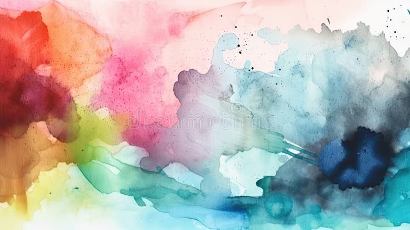 Vibrant Watercolor Background for Invitations and Posters. Stock ...