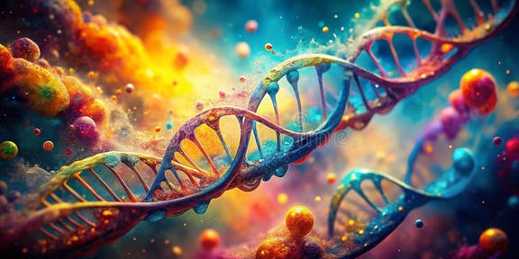 A Vibrant Watercolor Portrait of DNA Abstract Genetic Code Art ... A Vibrant Watercolor Portrait of DNA Abstract Genetic Code Art ...