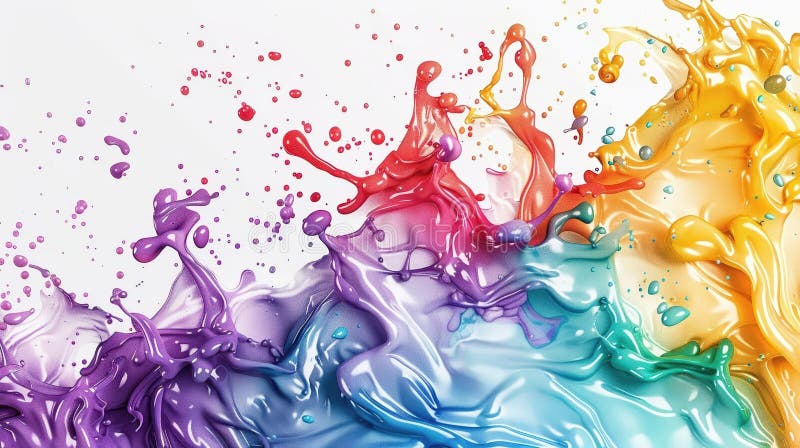 Vibrant Watercolor Splash Abstract Background Stock Illustration ...