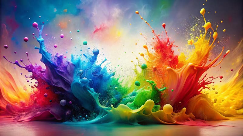Vibrant Watercolor Splash Background a Stunning Abstract Design for ...