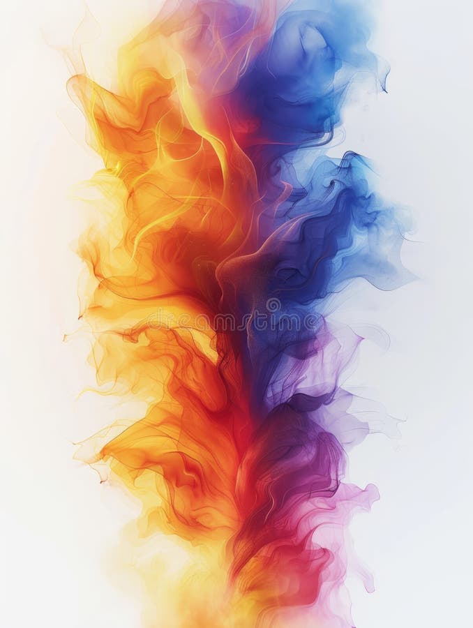 Vibrant Watercolor Stain with AI Design Generative AI Stock ...