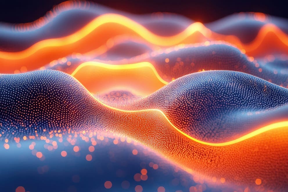 Vibrant Wave of Neon Colors Creates Mesmerizing Ripple Effect ...