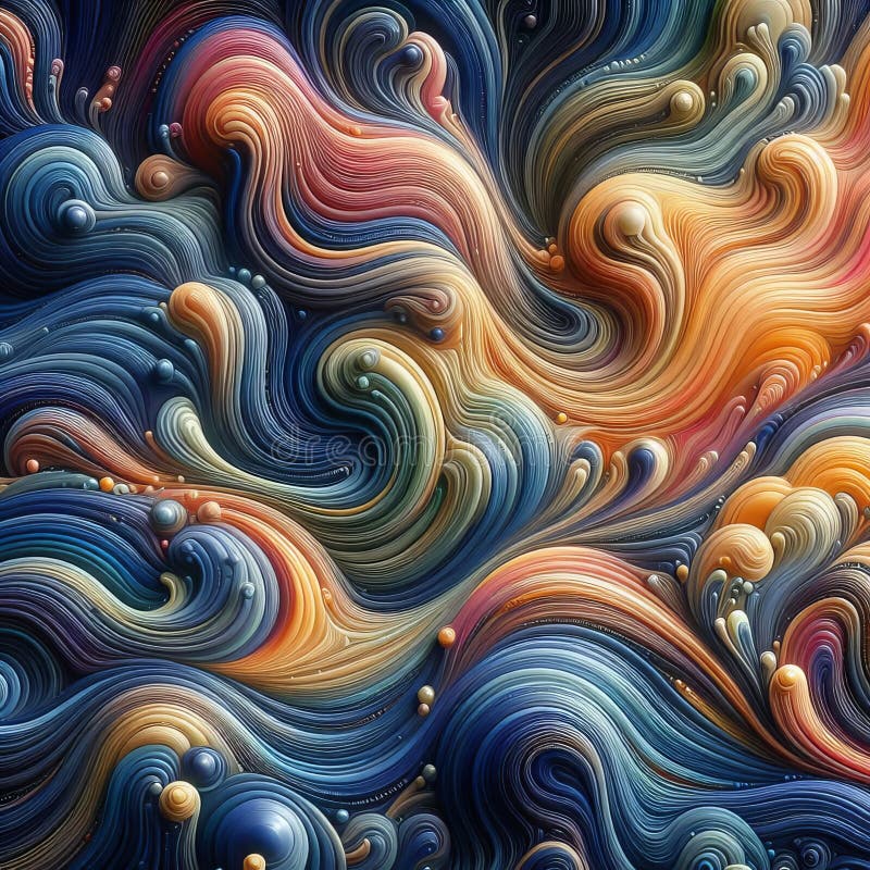 Vibrant Wave Pattern with Dynamic and Flowing Shapes, Photoral Stock ...