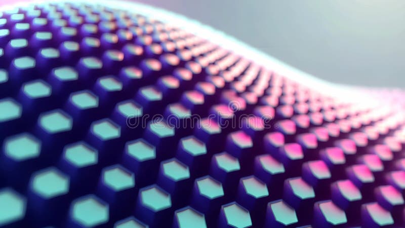 Vibrant Wave Pattern Featuring Hexagonal Elements and a Smooth Gradient ...
