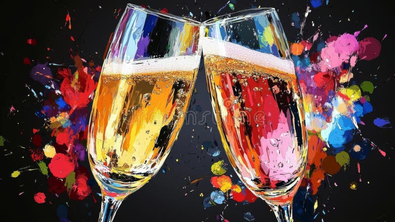 Vibrant Wave Patterns Serve As the Background for a Close-up of ...