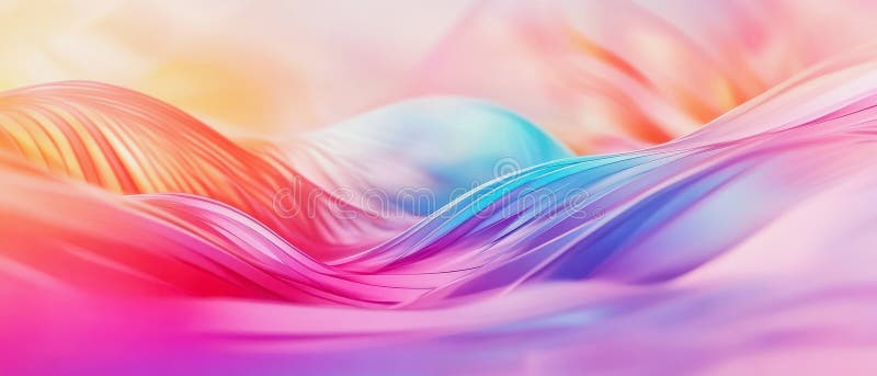 Colorful Abstract Waves Create a Vibrant Flowing Background Stock Image ...