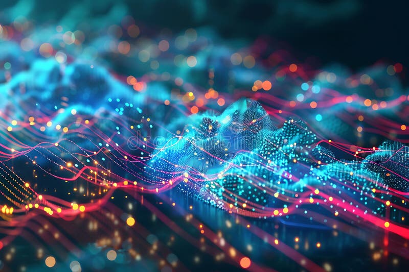 Vibrant Waves Graphics Concept Display for Engaging Visual ...