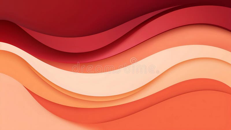 Vibrant Waves of Red and Orange Create a Dynamic Abstract Background in ...