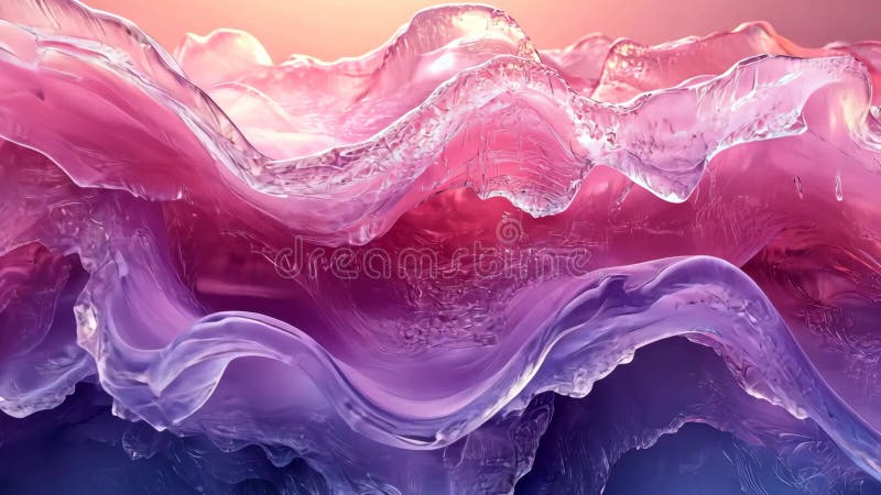 Colorful Abstract Design Representing Waves with Shades of Pink and Purple, Creating a Stunning ...