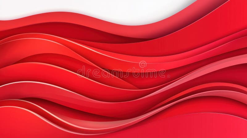 Vibrant Wavy Red Background that Captures Attention, Ideal for Modern ...
