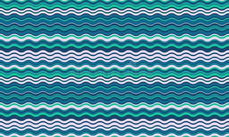 Vibrant Wavy Stripes in Teal, Blue, and White Create a Captivating ...