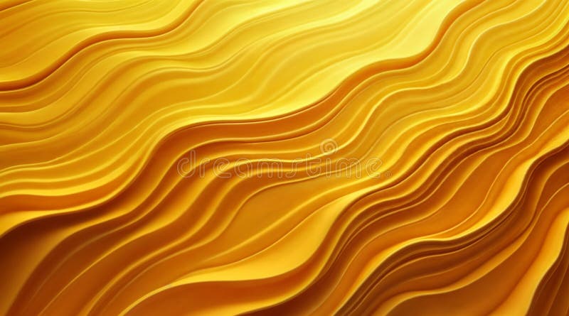 Vibrant, Wavy, Yellow-orange Gradient Background Stock Illustration ...
