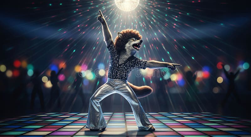 Disco Wolf Fever Stock Illustrations – 2 Disco Wolf Fever Stock ...
