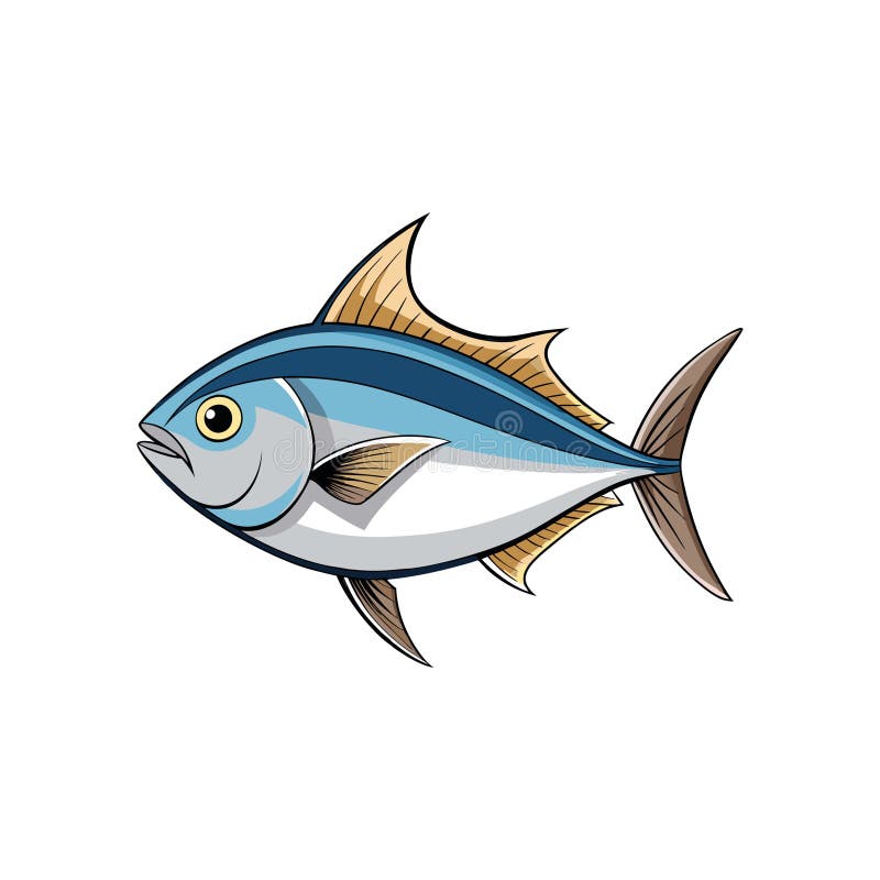 Vibrant Whitefin Amberjack Underwater Scene Stock Image - Illustration ...
