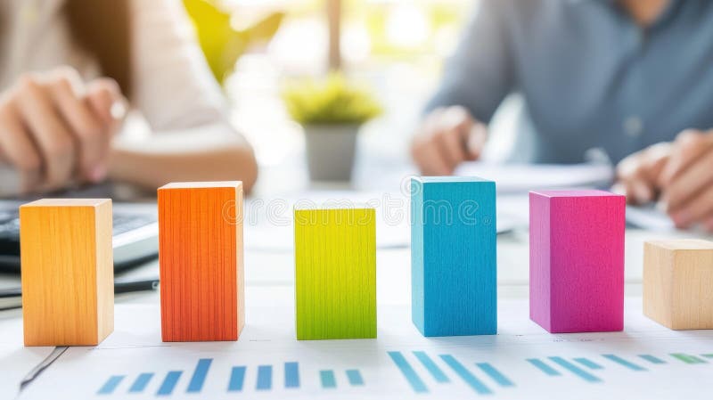 Vibrant Wooden Blocks Symbolizing the Insights Discovery Personality ...