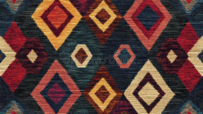 Vibrant Wool Texture Featuring Traditional Patterns in Contemporary ...