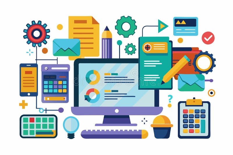 Computer Data Entry Stock Illustrations – 3,955 Computer Data Entry ...