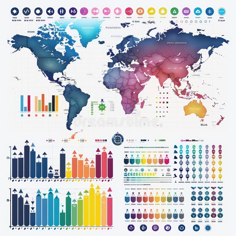 World Map Infographic Elements Stock Illustrations – 10,594 World Map Infographic Elements Stock ...
