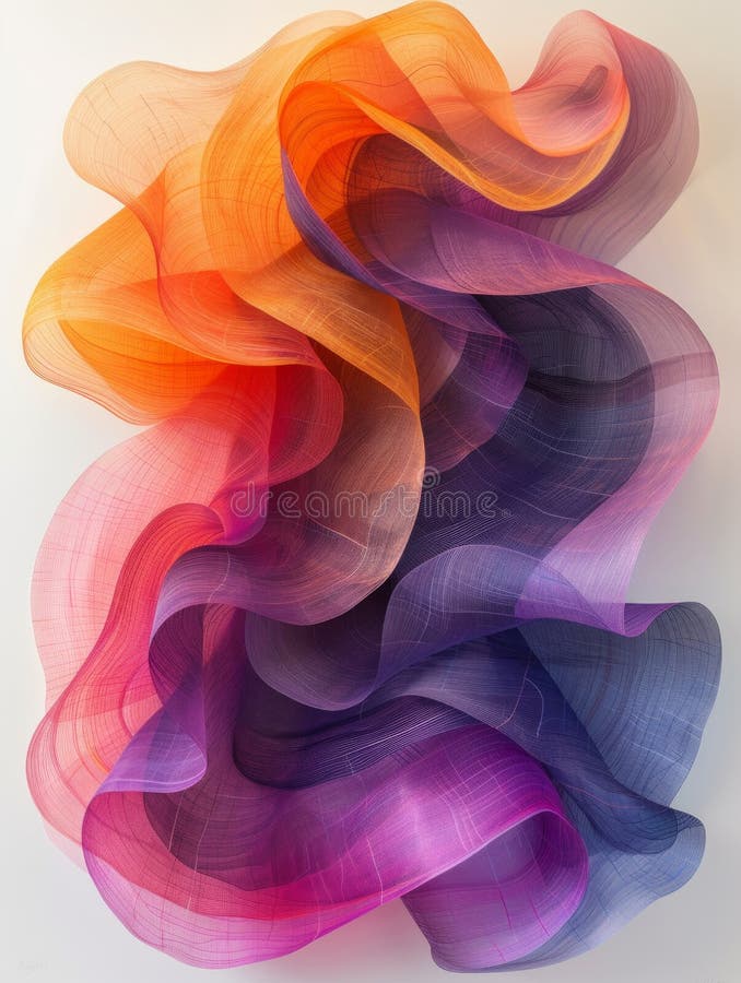 Vibrant Woven Paper Collage Art Generative AI Stock Illustration ...