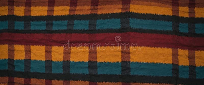 Vibrant Woven Textile Featuring Bold Colors and Geometric Patterns in ...
