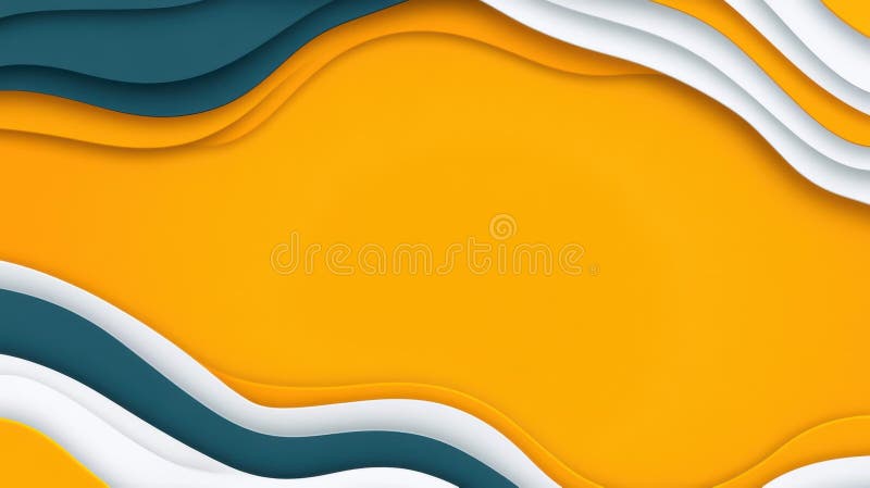 Vibrant Yellow Abstract Design Featuring Elegant Smooth Lines, Enhanced ...