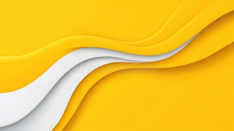 Vibrant Yellow Abstract Design Featuring Elegant Smooth Lines, Enhanced ...