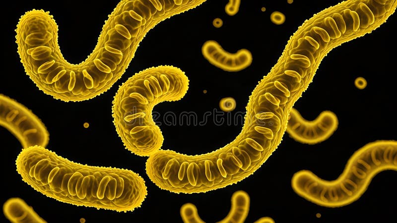 Vibrant Yellow Bacteria stock illustration. Illustration of ...
