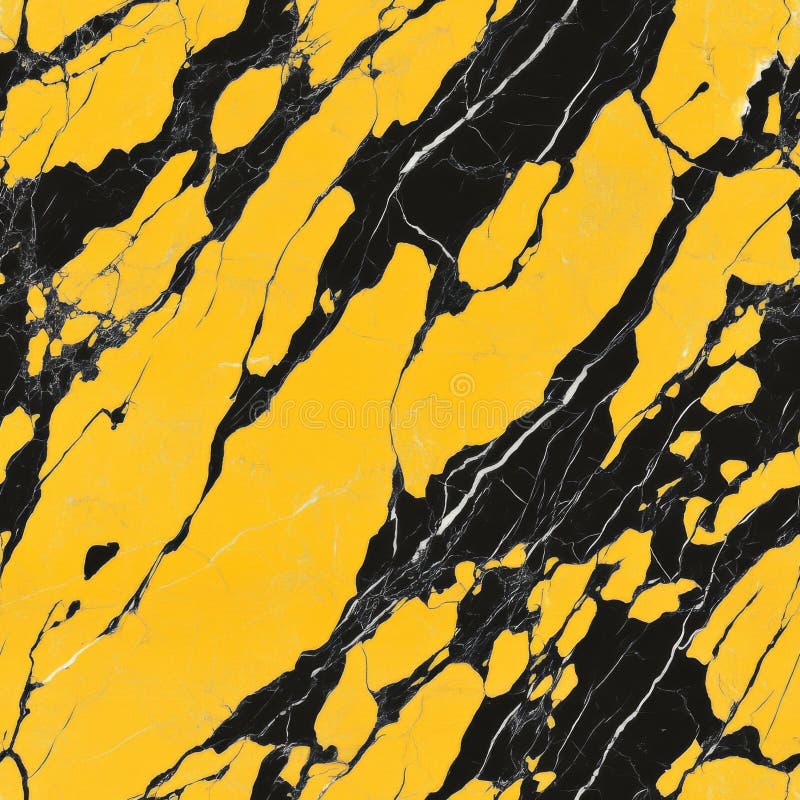 Vibrant Yellow Black Marble Texture Striking Patterns Stock Photos ...